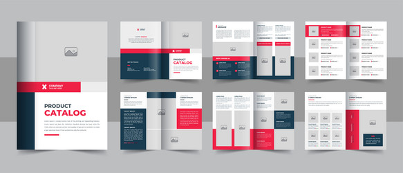 Company product catalog or catalogue design Vector Image