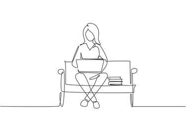 Cartoon Girl Typing on Laptop Vector Images (over 690)