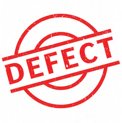 Defect rubber stamp Royalty Free Vector Image - VectorStock