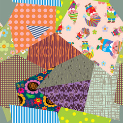 Texture Denim Patchwork Vector Images (over 160)