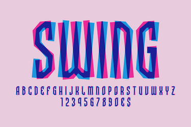 Swing Font Vector Images (over 100)
