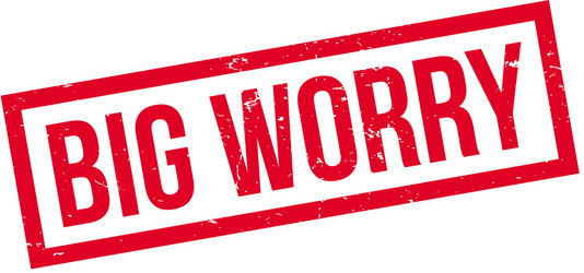 Big worry rubber stamp Royalty Free Vector Image