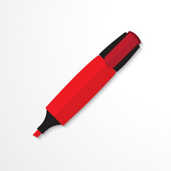 Yellow marker drawing line Royalty Free Vector Image