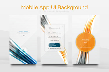 Mobile background ui Royalty Free Vector Image