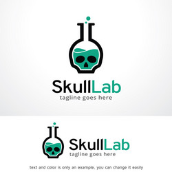 Head pathology logo design Royalty Free Vector Image