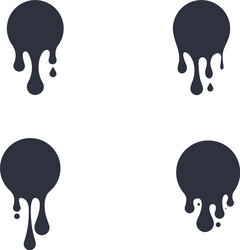 Ink drop icon design Royalty Free Vector Image