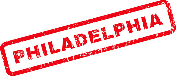 Philadelphia rubber stamp Royalty Free Vector Image