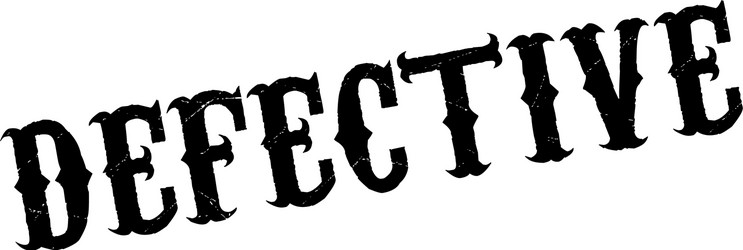 Defective rubber stamp Royalty Free Vector Image