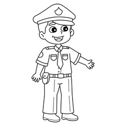 Security Guard Coloring Pages