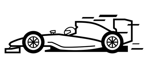 Formula 1 car logo Royalty Free Vector Image - VectorStock