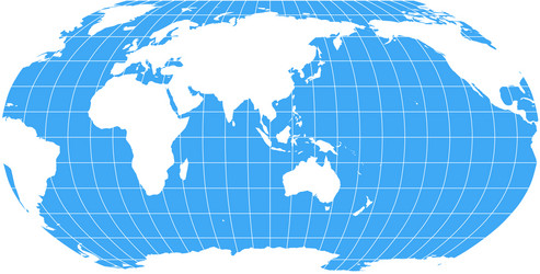 World Map in Robinson Projection with Vector Images (45)