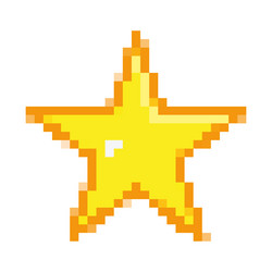 Pixel Star Vector Images (over 4,600)