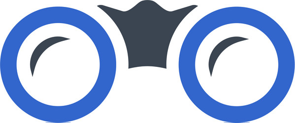 Binoculars vision icon Royalty Free Vector Image