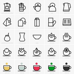 Yerba mate tea branch and calabash Royalty Free Vector Image