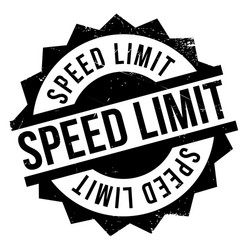 Speed limit rubber stamp Royalty Free Vector Image