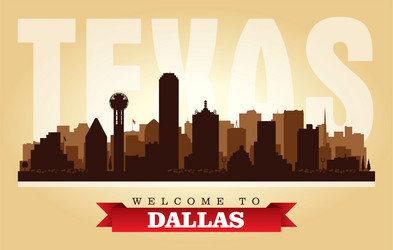 Texas state with beautiful view Royalty Free Vector Image
