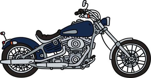 Classic red chopper Royalty Free Vector Image - VectorStock