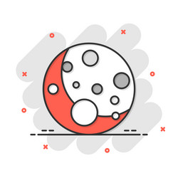 Moon planet character Royalty Free Vector Image