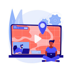 Video game walkthrough abstract concept Royalty Free Vector