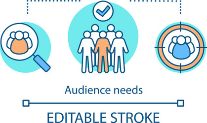 Audience segmentation concept Royalty Free Vector Image