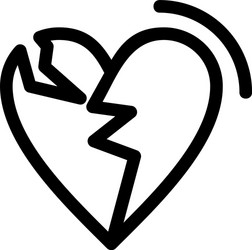 Broken icon or logo isolated sign symbol Vector Image