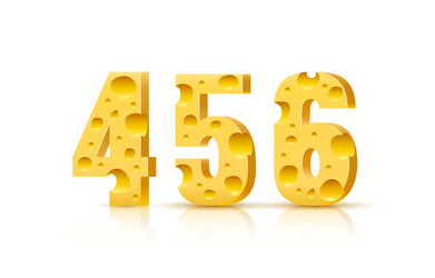 Cheese Numbers Vector Images (over 1,400)