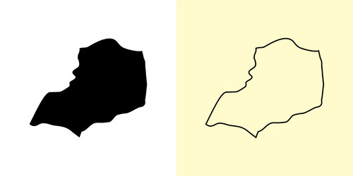 Bohol map philippines asia filled and outline Vector Image
