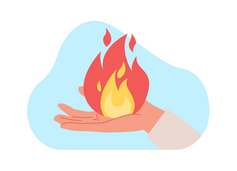 Fire ring realistic burning fiery circus circle Vector Image