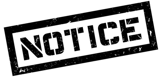 Notice rubber stamp Royalty Free Vector Image - VectorStock