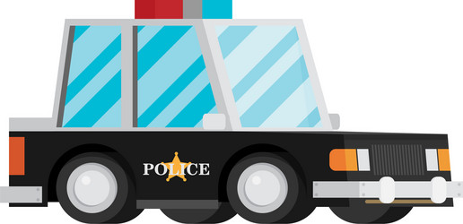 Police car with the sheriffs star on door Vector Image