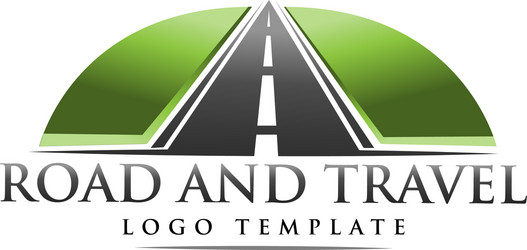 Road construction creative logo Royalty Free Vector Image