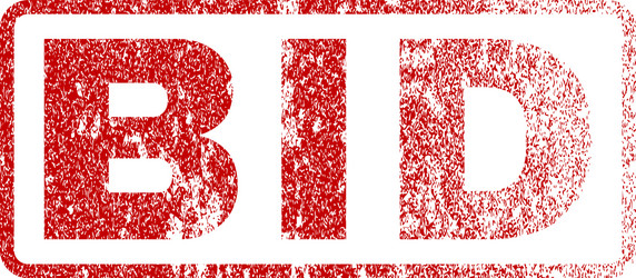 Bid rubber stamp Royalty Free Vector Image - VectorStock