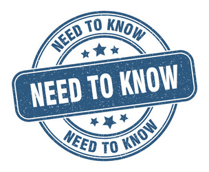 Need to Know Vector Images (over 190)