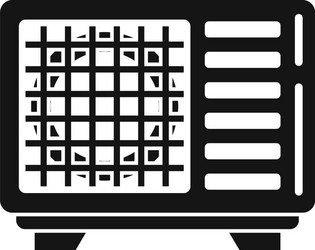 Outdoor air conditioner fan icon simple style Vector Image