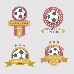 Football insignia Royalty Free Vector Image - VectorStock