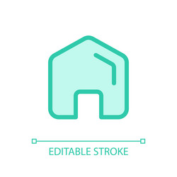 Home pixelated ui icon Royalty Free Vector Image