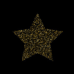 Luxury gold star element for advertising poster Vector Image