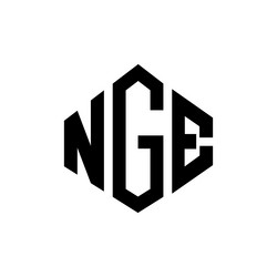 Nge logo letter design Royalty Free Vector Image