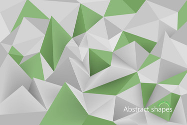 Abstract green triangle shapes background Vector Image