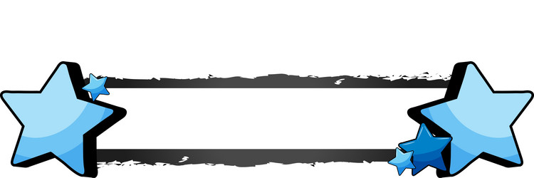 Label design with blue stars Royalty Free Vector Image