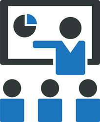 Presentation meeting icon Royalty Free Vector Image