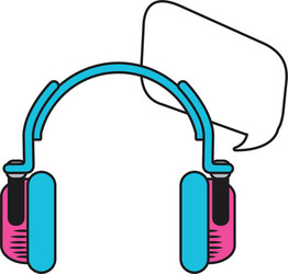 Technology earpod cartoon Royalty Free Vector Image