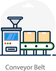 Conveyor belt Royalty Free Vector Image - VectorStock