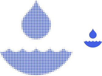 Water surface flat icon symbol Royalty Free Vector Image