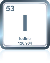 Periodic Table Element Iodine Icon Vector Images (over 110)