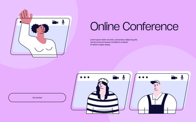 Virtual Conference Call Vector Images (over 7,100)