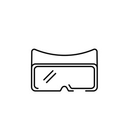Simple line icon vr controller Royalty Free Vector Image