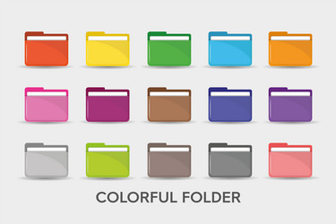 Investigator folder icon flat style Royalty Free Vector
