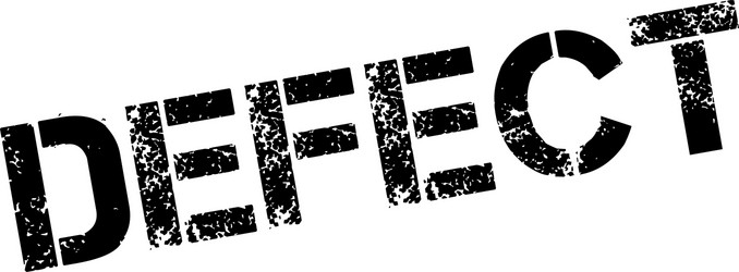 Defect rubber stamp Royalty Free Vector Image - VectorStock