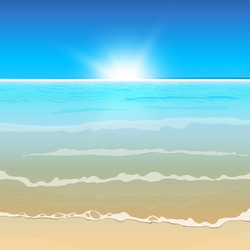 Sea beach Royalty Free Vector Image - VectorStock